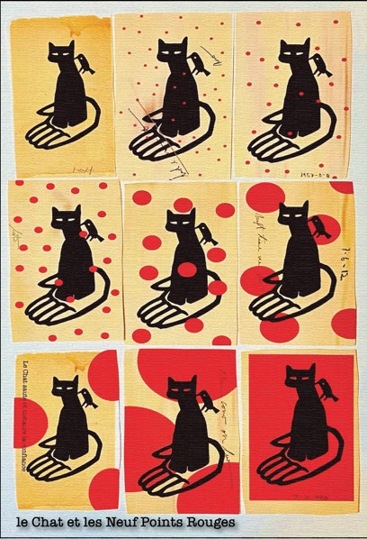 George Bayer-Nine Red Dotted Le Chat - 非池中藝術網