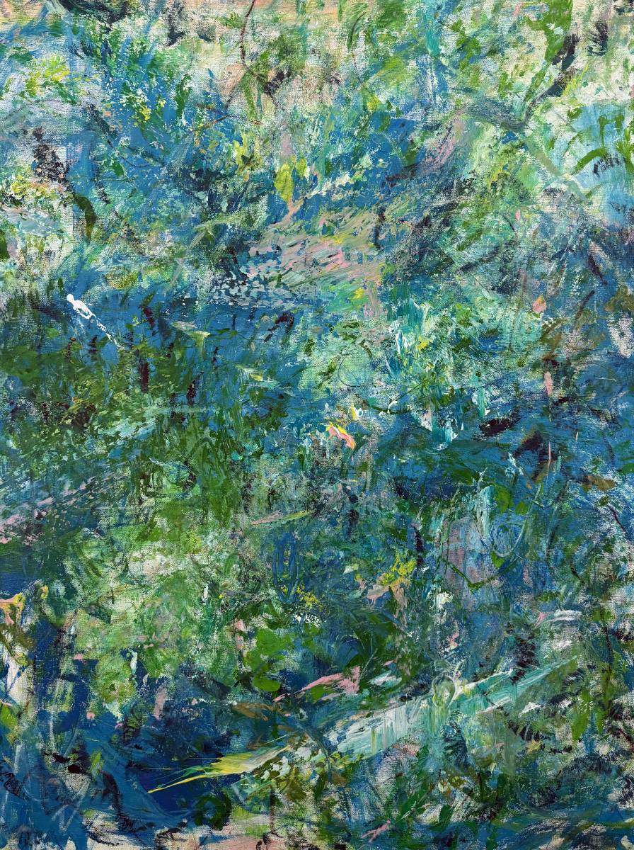 Alfred C. Fang-森林深處一湖寧靜的水（二聯作 I）Forest's Embrace, a Silent Lake -I - 非池中藝術網